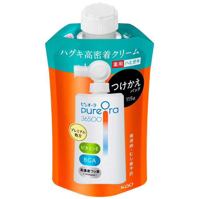 【楽天市場】花王 ピュオーラ36500 クリームハミガキ 付替 115G：ホームプラザナフコ楽天市場店