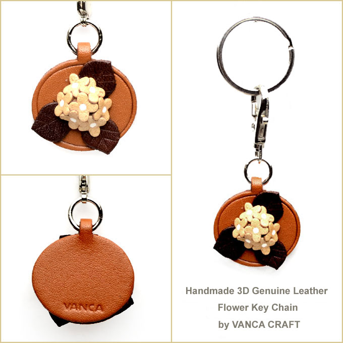 【楽天市場】VANCA CRAFT あじさい 本革キーホルダー ドコデモ花プレート （バンカクラフト/ヴァンカクラフト/本革/手作り ...