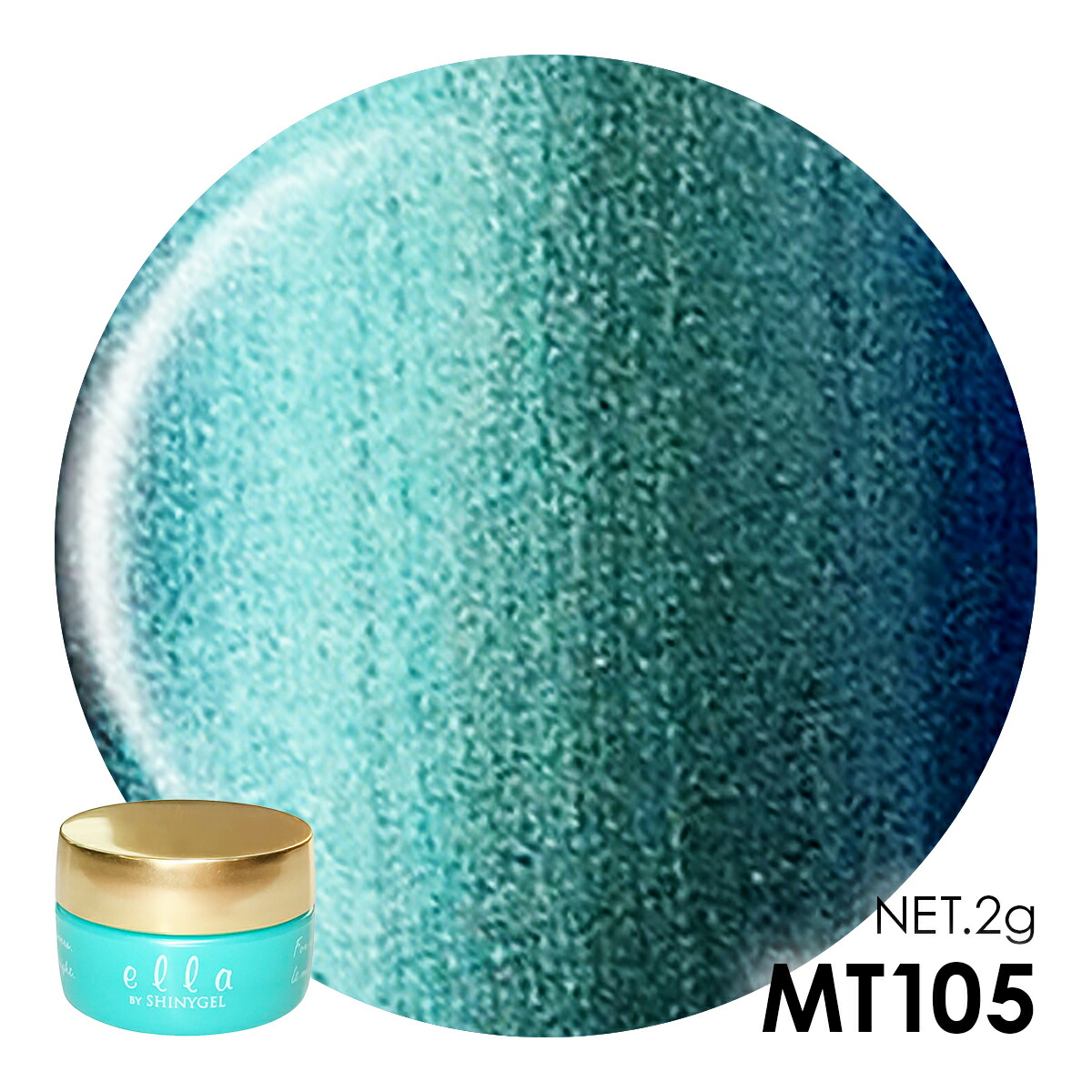【楽天市場】（メール便 ）ella BY SHINYGEL：カラージェル MT105 アースメタル （エラバイシャイニージェル） [UV ...