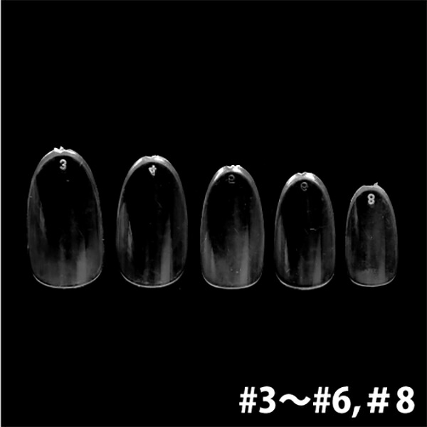 【楽天市場】SHAREYDVA サンプル用チップN アソートセット クリア #3～6、8 各50P：ネイル用品 nailstudy