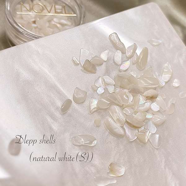【楽天市場】NOVEL Dlepp shells natural white S 3.8g：ネイル用品 nailstudy