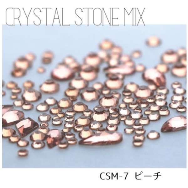 【楽天市場】B.N. クリスタルストーン ミックス ピーチ CSM7：ネイル用品 nailstudy