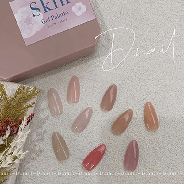 【楽天市場】D.nail カラージェル スキンジェルパレット セット：ネイル用品 nailstudy