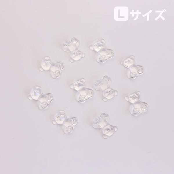 【楽天市場】SHAREYDVA クリアシリーズ くまちゃん L 10P：ネイル用品 nailstudy