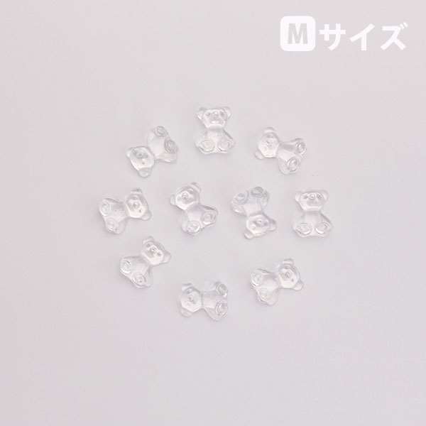 【楽天市場】SHAREYDVA クリアシリーズ くまちゃん M 10P：ネイル用品 nailstudy