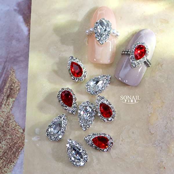 【楽天市場】SONAIL PLUS TOMOMIセレクト ティアドロップ ボリューム ラインストーン FY000192：ネイル用品 nailstudy