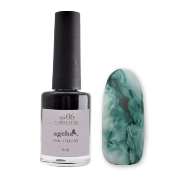 【楽天市場】ageha(アゲハ) インクリキッド 06 ターコイズ 8ml：ネイル用品 nailstudy