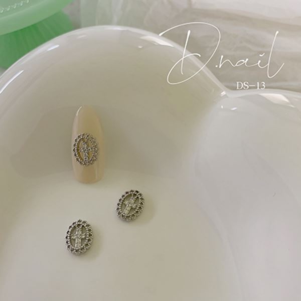 【楽天市場】D.nail ジュエリービジューパーツ DS-13 オーバルクロス：ネイル用品 nailstudy