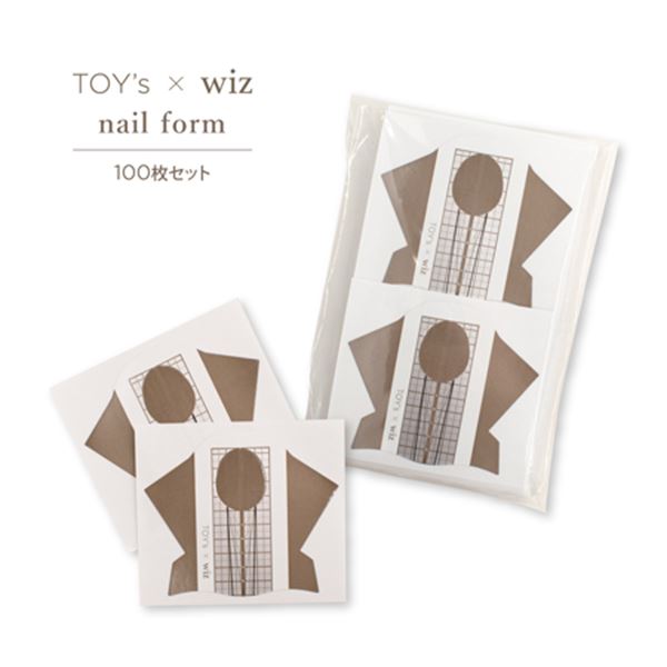 【楽天市場】TOY's × wiz ネイルフォーム 100枚：ネイル用品 nailstudy