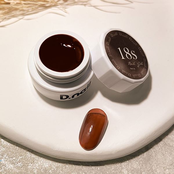 【楽天市場】D.nail カラージェル シロップ 18S レッドブラウン 3g：ネイル用品 nailstudy