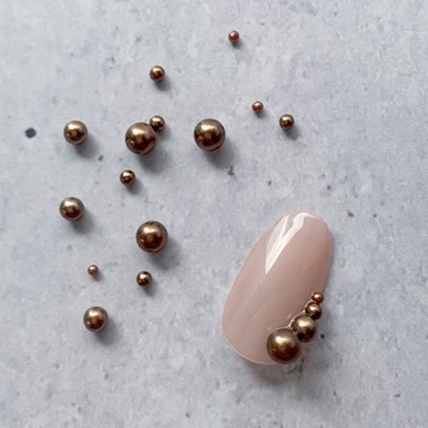 【楽天市場】SHAREYDVA パールMIX ブラウン (球体･穴なし)：ネイル用品 nailstudy