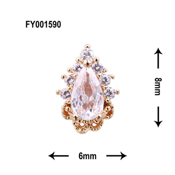 【楽天市場】SONAIL PLUS Lapisraviセレクト プチドロップ クリスタルデコ ゴールドベース FY001590：ネイル用品 nailstudy