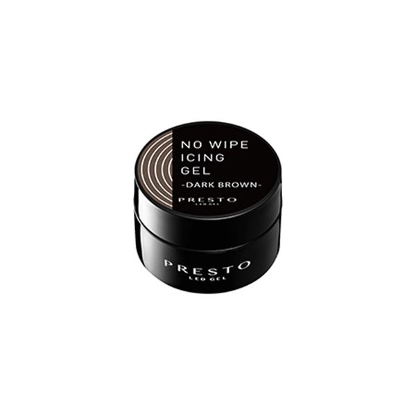 【楽天市場】プレスト ノーワイプアイシングジェル ダークブラウン 2g：ネイル用品 nailstudy