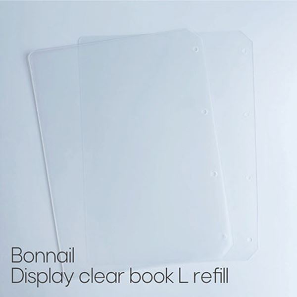 【楽天市場】Bonnail ディスプレイクリアBOOK L レフィル：ネイル用品 nailstudy