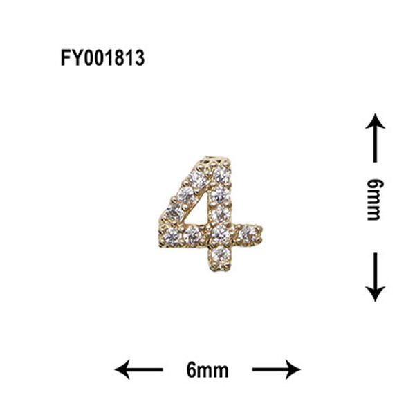 【楽天市場】SONAIL ナンバービジュー No.4 FY001813：ネイル用品 nailstudy