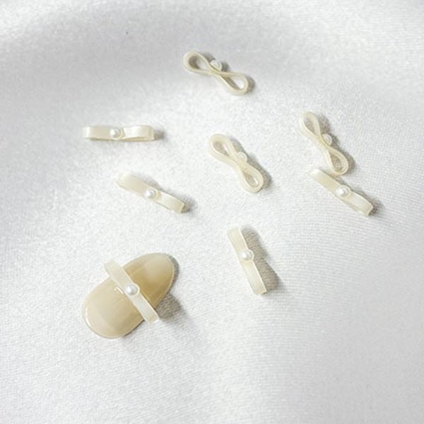 【楽天市場】SHAREYDVA ループリボン オフホワイト 8P：ネイル用品 nailstudy