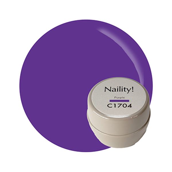 【楽天市場】ネイリティー! ジェルネイルカラー C1704 パープル 3g：ネイル用品 nailstudy