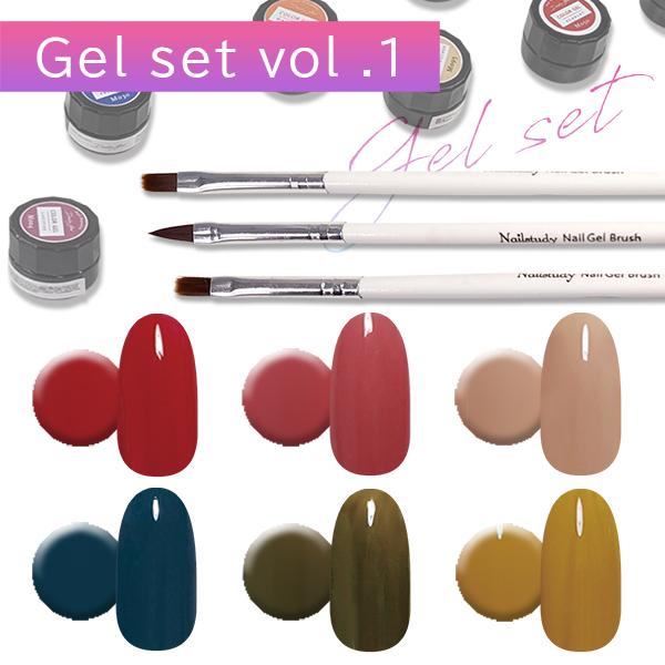 【楽天市場】カラージェルセットvol.1 DailyGel 3g 6色セット ネイルブラシ付き：ネイル用品 nailstudy
