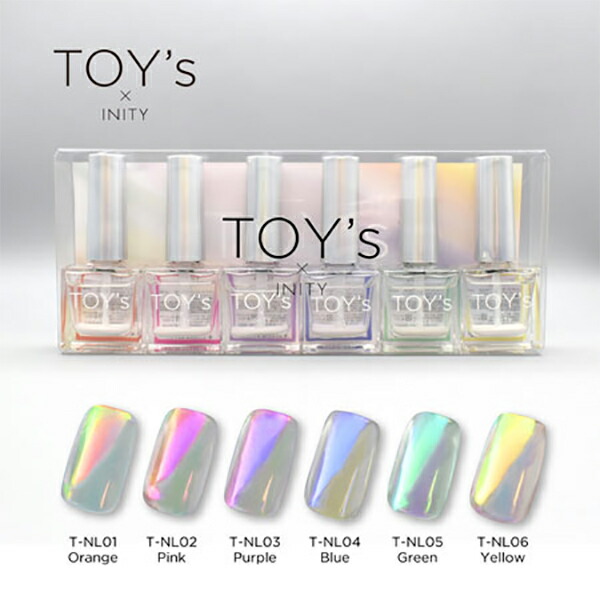 【楽天市場】TOY's × INITY ニューオーロラリキッド 6色セット T-NLST：ネイル用品 nailstudy