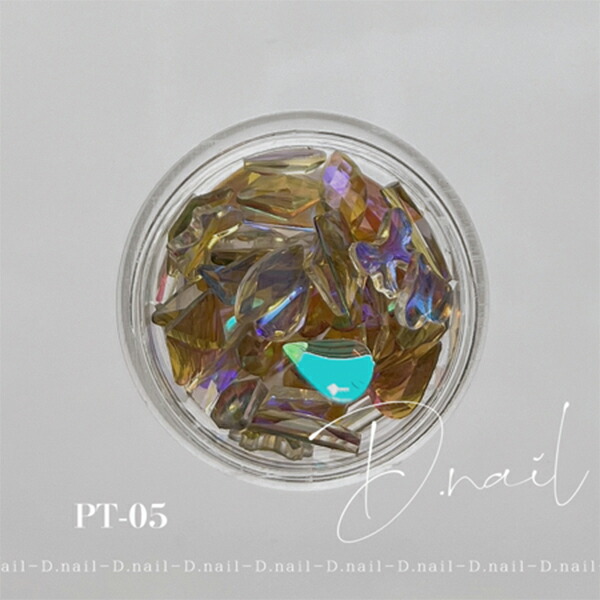 【楽天市場】【10/1限定 ポイント5倍】D.nail シースルーアイスストーン PT-05 ブルー＆パープル＆コルク 50P：ネイル用品 nailstudy