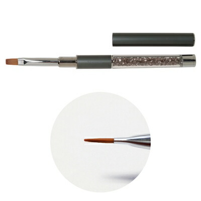 【楽天市場】ネイルブラシ ジェルブラシ MITHOS ダイヤモンドジェルブラシ ブラック フラット ＃4 （90076）：ネイル用品 nailstudy