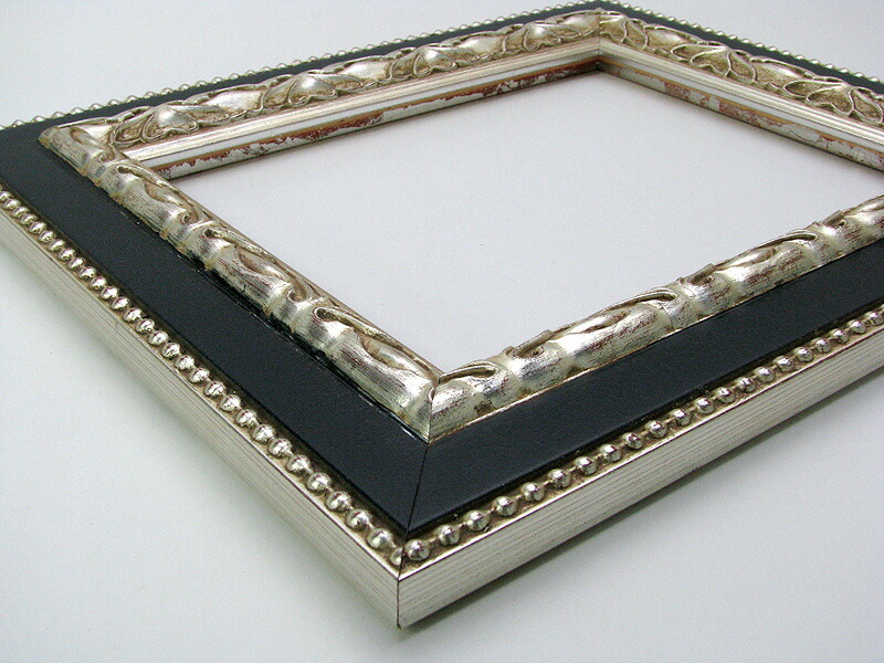 【楽天市場】正方形額縁 9370黒/銀 800角（800×800mm） 前面アクリル仕様 ハンカチ額 スカーフ 80角：額縁専門店ないとう