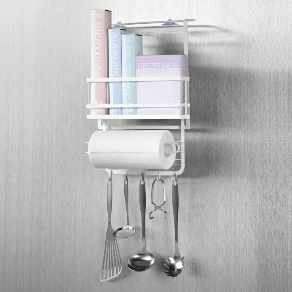 【楽天市場】Flowto(フロウト) 引っ掛け冷蔵庫サイドラック RG-0474：なじみハウス