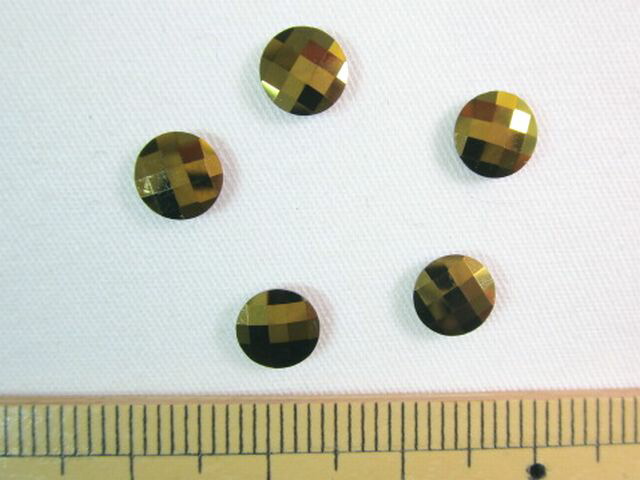 【楽天市場】スワロフスキー（ホットフィックス）2035 Chessboard Circle FB 6mmCrystal(001) Dorado（DOR) M-Foiled：手芸ナカムラ