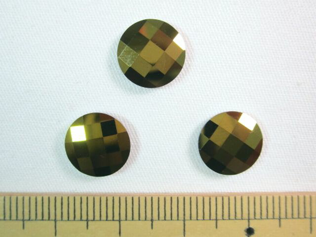 【楽天市場】スワロフスキー（ホットフィックス）2035 Chessboard Circle FB 10mmCrystal(001) Dorado（DOR) M-Foiled：手芸ナカムラ