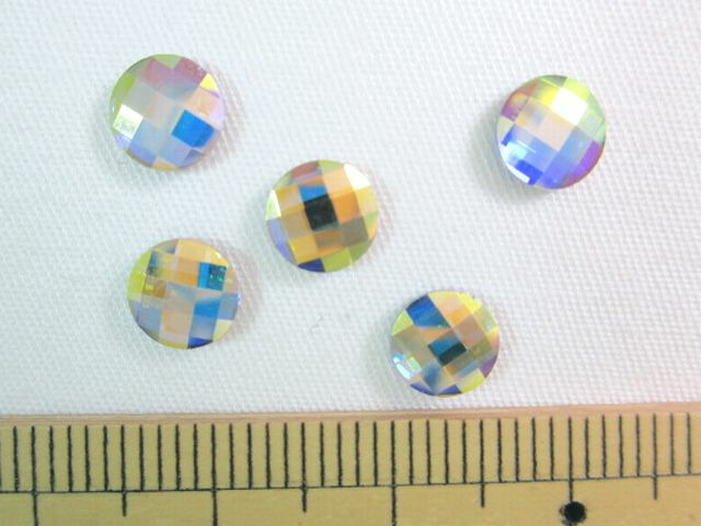 【楽天市場】スワロフスキー（ホットフィックス）2035 Chessboard Circle FB 6mmCrystal(001) Aurore Boreale（AB) M-Foiled：手芸ナカムラ