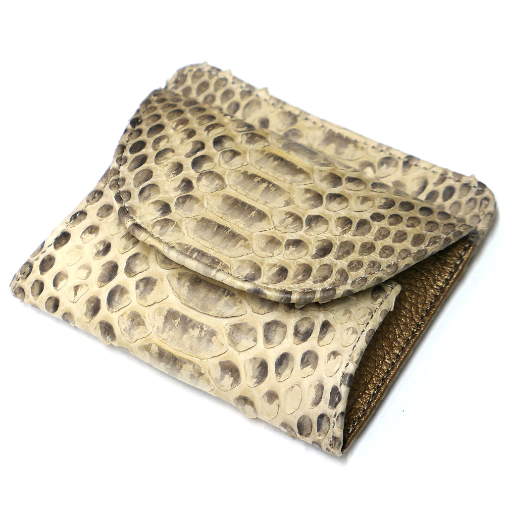楽天市場】蛇革財布 パイソン ヘビ革 本革 財布 札入れ 封筒型