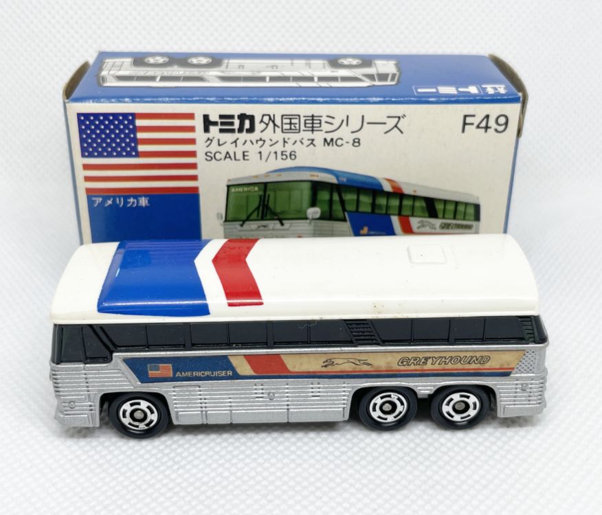 【楽天市場】青箱 トミカ F49 グレイハウンドバス MC-8：中村模型店