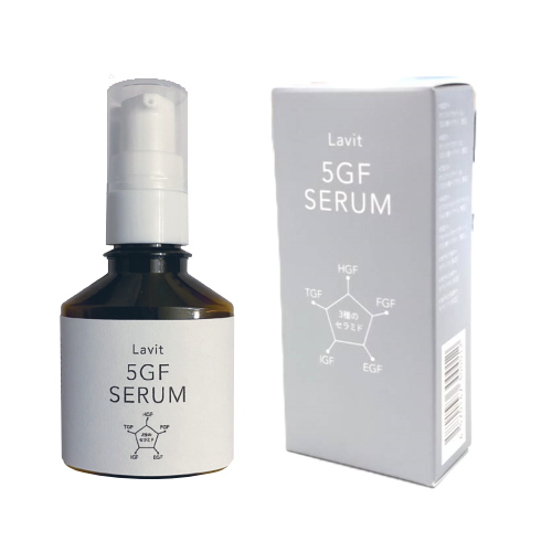 【楽天市場】【4個までゆうパケット送料300円】 美容液 Lavit 5GFセラム 30ml エイジングケア エイジング 小じわ ハリ ツヤ 弾力 うるおい セラム セラミド 肌 フェイス ...