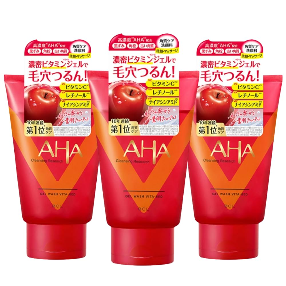 【楽天市場】AHA クレンジングリサーチ ジェルウォッシュ VITA-RED フレッシュアップルの香り 120g × 3個 セット ※ヤマト ...