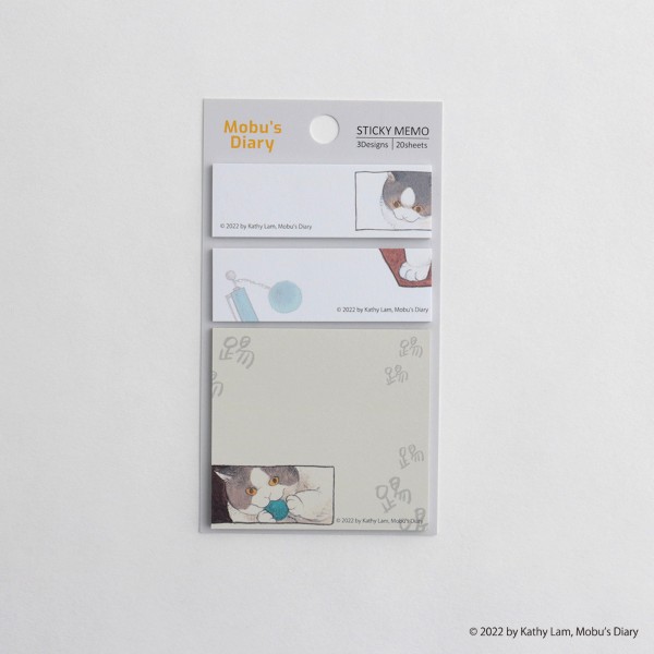 【楽天市場】三毛猫モブは猫缶を稼ぎたい Mobu’s Diary スティッキーメモ MBB-004 [Ponpon] 付箋 ふせん めも コミック 作品 もぶ 猫 ネコ message 動物 ...