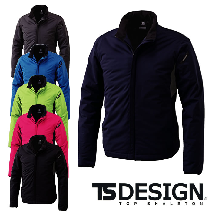 【楽天市場】6626 防風ストレッチライトウォームジャケット TSDESIGN ts デザイン秋冬作業服 作業着 【社名刺繍無料】 S M L LL 3L 4L 5L 6L ポリエステル100 ...
