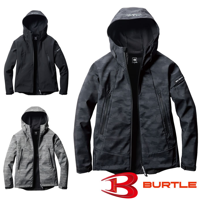 【楽天市場】3190 フーデッドジャケット BURTLE バートル ユニセックス ダブルジップ ワーク ユニフォーム S～XXL ポリエステル100％ ストレッチボンディング アウトドア ...