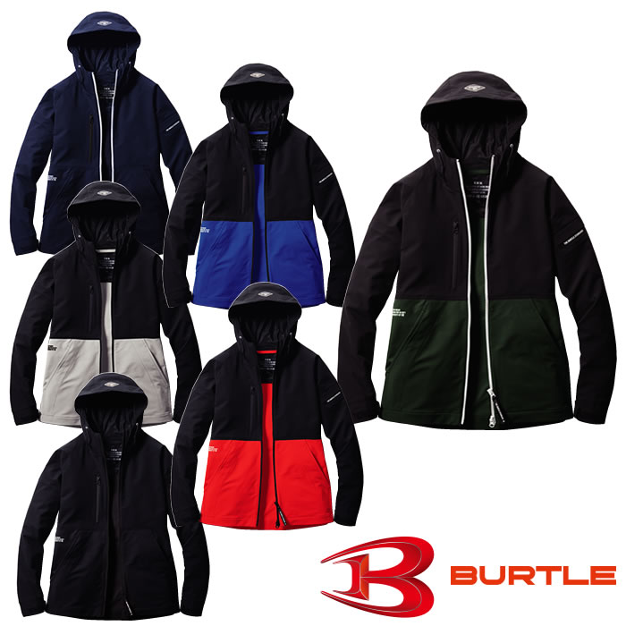 【楽天市場】9515 フーディジャケット BURTLE バートル 春夏 作業服 4WAYストレッチ 作業着 【社名刺繍無料】 ワーク ユニフォーム S～3XL 複合繊維（ポリエステル）100 ...
