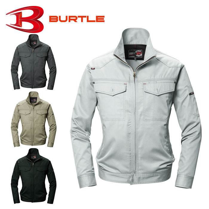 【楽天市場】1101 長袖ブルゾン BURTLE バートル 春夏作業服 作業着 (クロカメ被服 WORKBOX) 【社名刺繍無料】 ワーク ユニフォーム S M L LL 3L 4L 5L ...