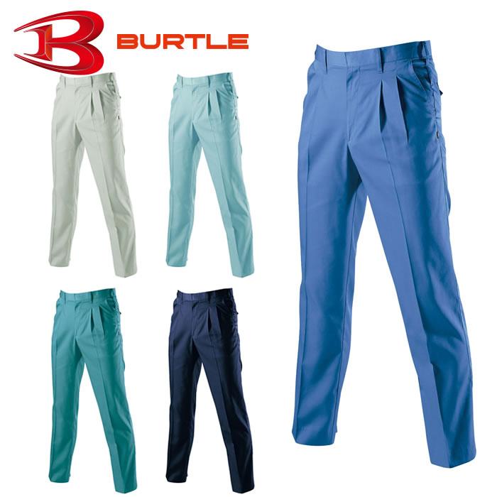 【楽天市場】6027 ツータックパンツ BURTLE バートル 春夏作業服 作業着 ワーク ユニフォーム 70～125 ポリエステル65％・綿35％ 日本製：社名刺繍無料の作業着屋