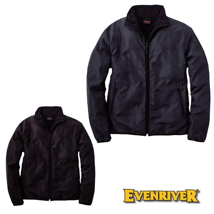 【楽天市場】軽量 保温 イーブンリバー R007 フルジップマイクロジャケット EVENRIVER 裏フリース メンズ レディース ワーク ユニフォーム M～3L ポリエステル100％：社名 ...