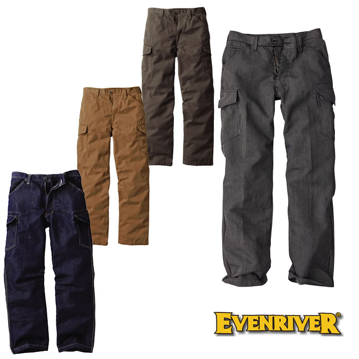 【楽天市場】SR-3002 エボリューションカーゴ EVENRIVER イーブンリバー 春夏 パンツ 73cm～110cm 綿60％・ポリエステル40％：社名刺繍無料の作業着屋