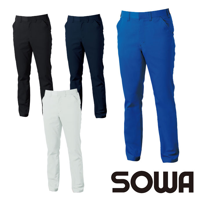 【楽天市場】3478-09 スラックス ノータック 脇ゴム 春夏 桑和 SOWA ストレッチ 制電性素材 イージーケア グリーン購入法判断基準対応 作業服 作業着 GS～G3L S～6L ...