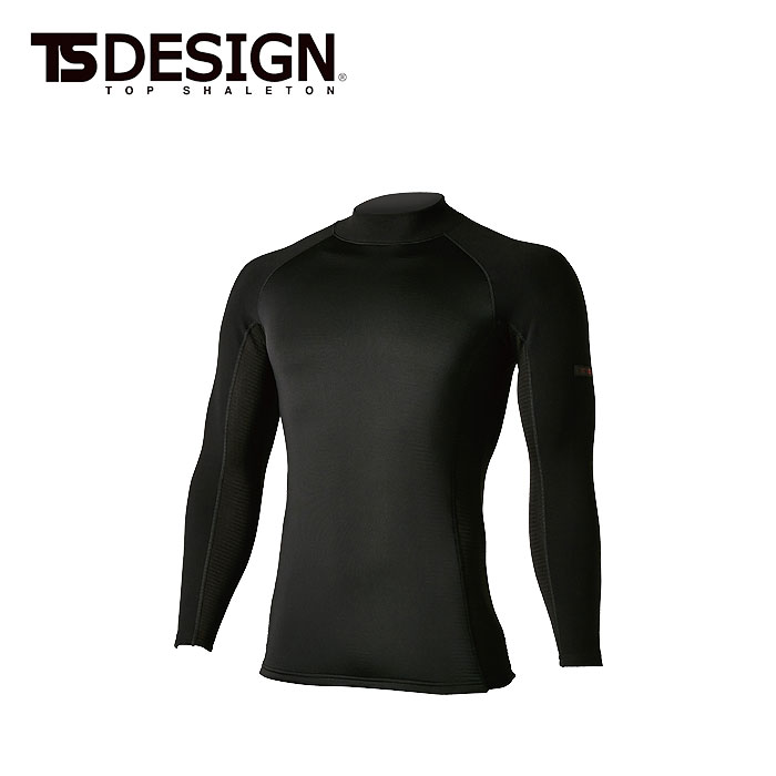 【楽天市場】3225 ウインドストップハイネック tsデザイン TSDESIGN ハイネックシャツ 作業着 作業服 インナー S M L LL 3L 本体：ポリエステル90％・ポリウレタン10 ...