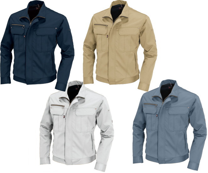 【楽天市場】6091 長袖ジャケット BURTLE バートル 秋冬作業服 作業着 【社名刺繍無料】 ワーク ユニフォーム SS～5L ポリエステル65％・綿35％ 日本製素材 ダイヤカット採用 ...