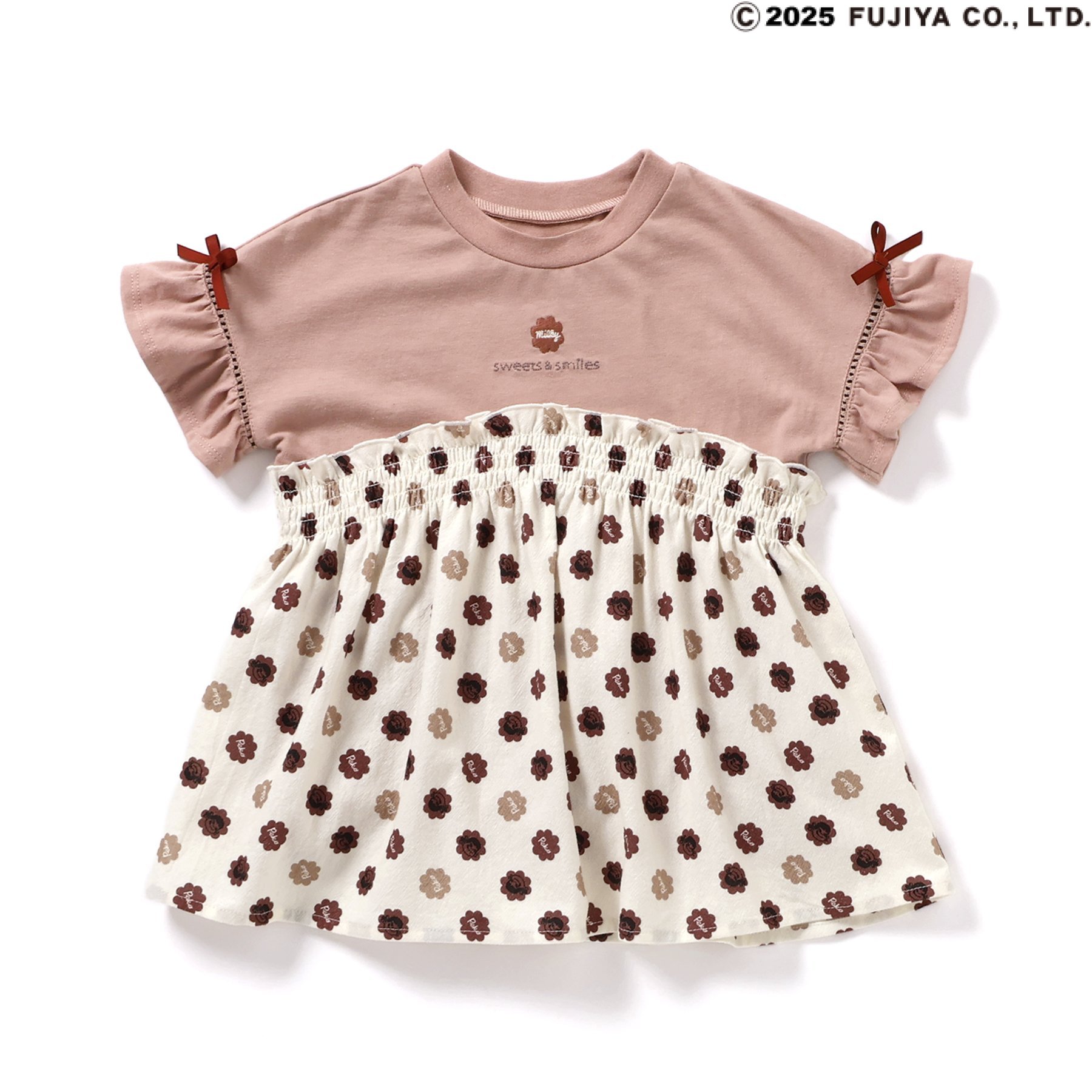 キッズ 半袖 Tシャツ チュニック 女の子 peko&pokoトップス カットソー 子供服 ワンピース 夏 春 ペコちゃん かわいい おしゃれ セラフ 綿100% 140cm 130cm ...