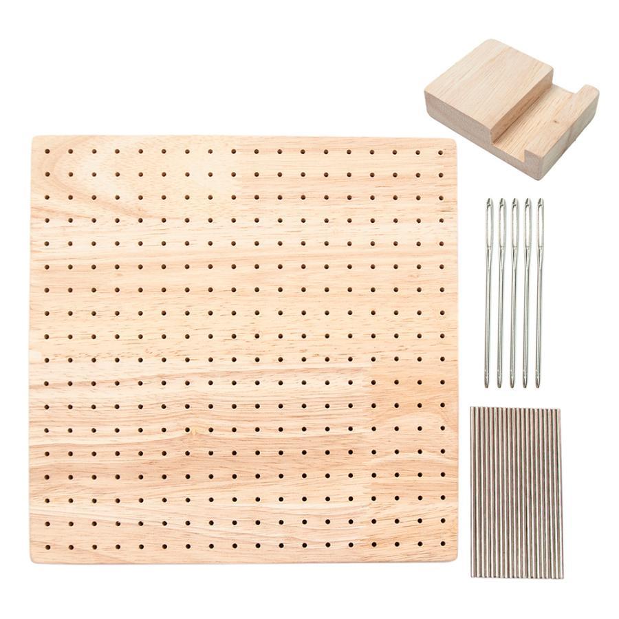 【楽天市場】かぎ針編み ブロッキングボード 木製 ピン20本 ニードル5本 スタンド付き セット：NANA-LIFE