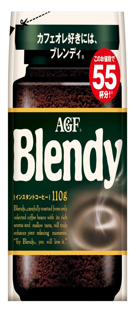 【楽天市場】AGF ブレンディ 袋 110g 【 インスタントコーヒー 】【 水に溶けるコーヒー 】【 カフェオレ 好きに 】【 詰め替え 】：ナナイロショップ 楽天市場店