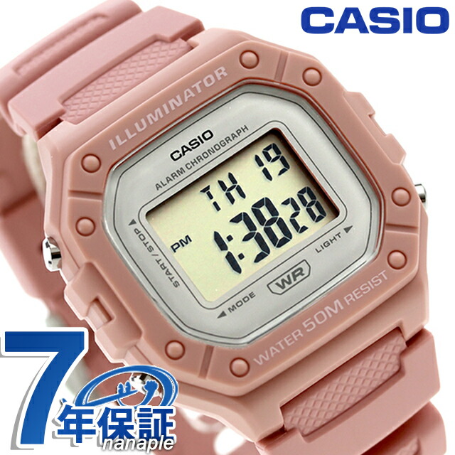 【楽天市場】カシオ CASIO W-218HC-4AV ポップ 海外モデル レディース 腕時計 カシオ casio デジタル ピンク ブランド ...