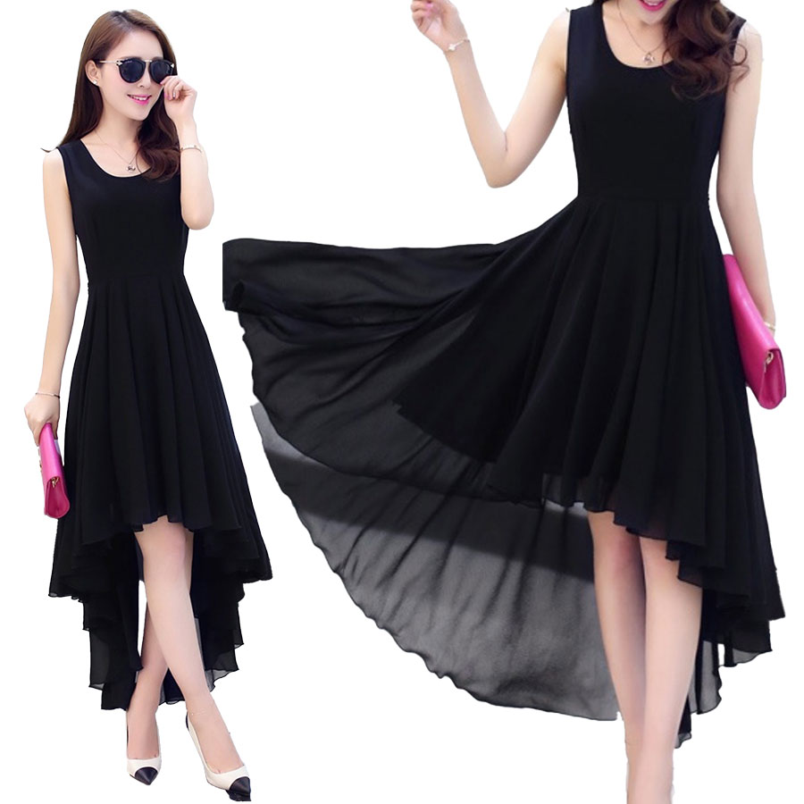 【楽天市場】ロングワンピース ロングワンピース シフォン 膝丈マキシ丈ワンピース ワンピ シフォン キャバドレス リゾートワンピ シフォンワンピース ロングドレス ノースリーブ 大きいサイズ ...